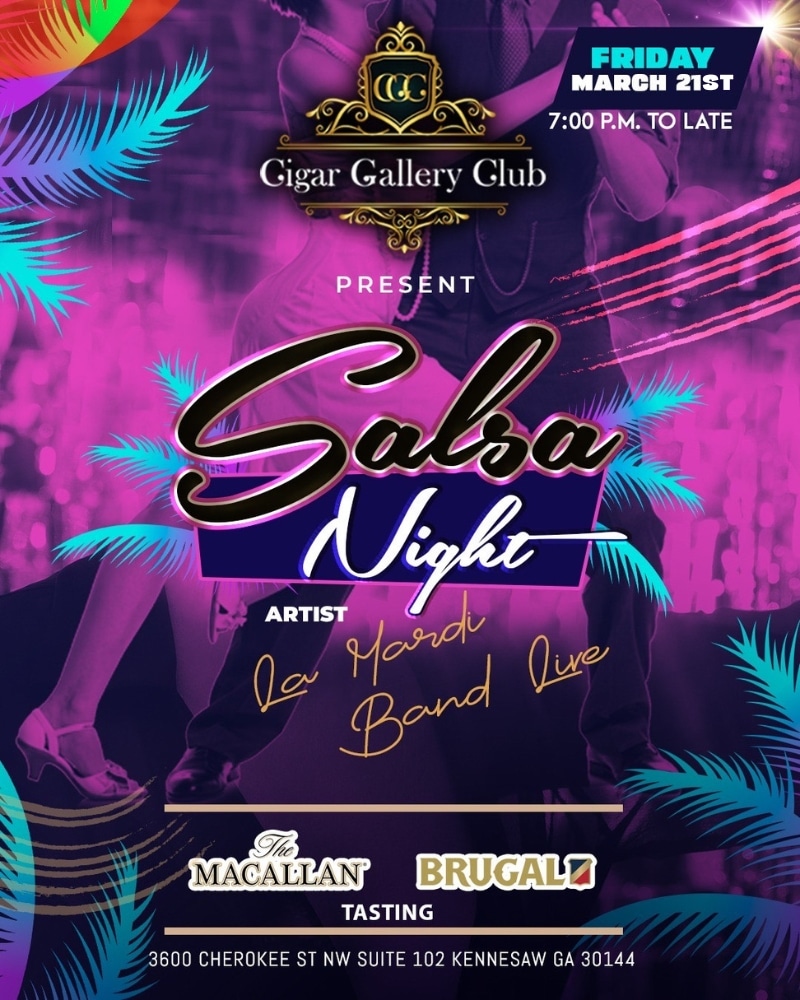 Salsa Night - Artist: La Mardi Band Live - Cigar Gallery Club